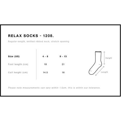 AS Colour Relax Socks (2 Pairs) | 1208 (4-8 US) Navy - SurfSkate Australia