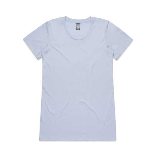 AS Colour Wo's Wafer Tee | 4002A (M) Sky Blue - SurfSkate Australia